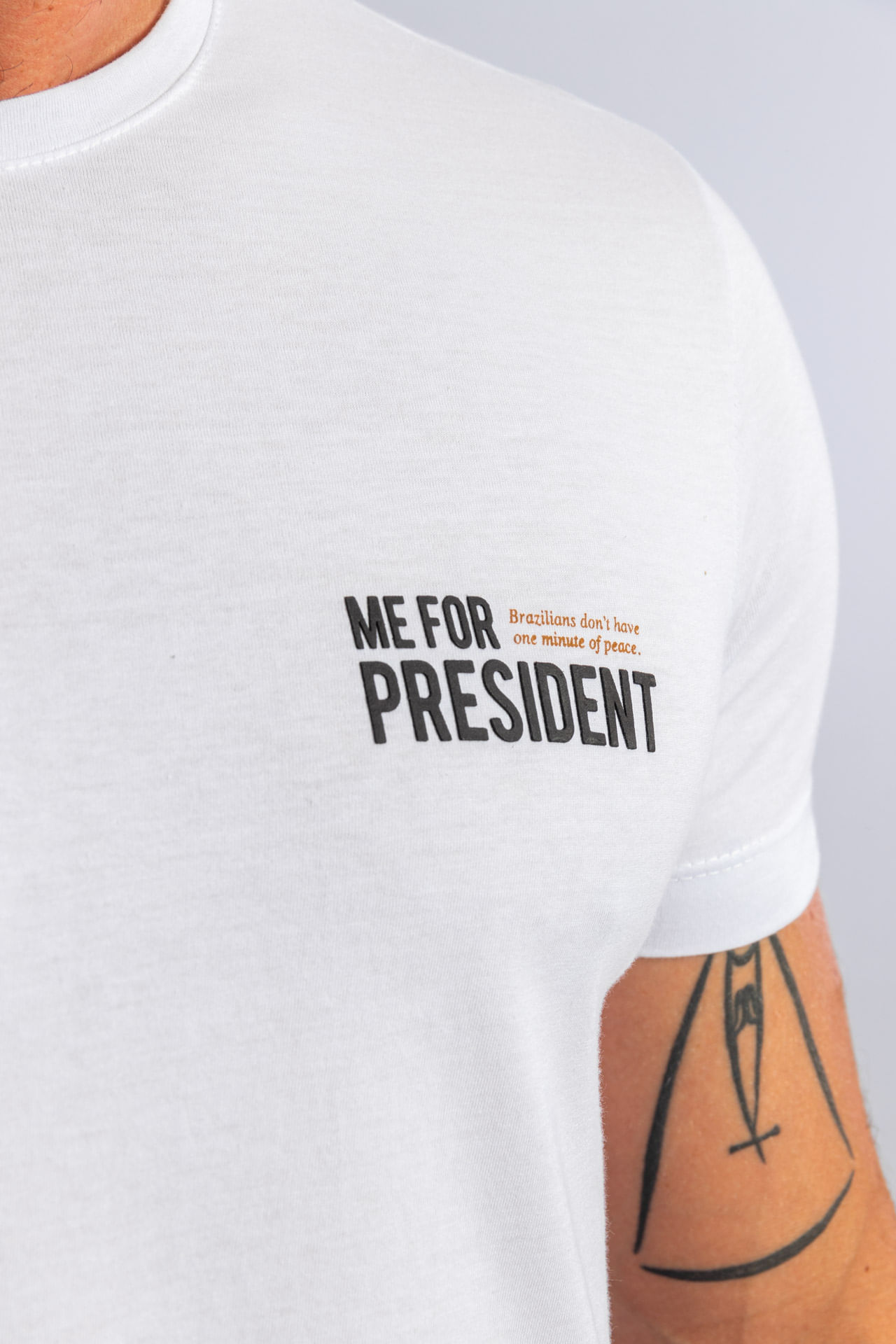 Camiseta Mc Me For President - Branco - Sergio K.