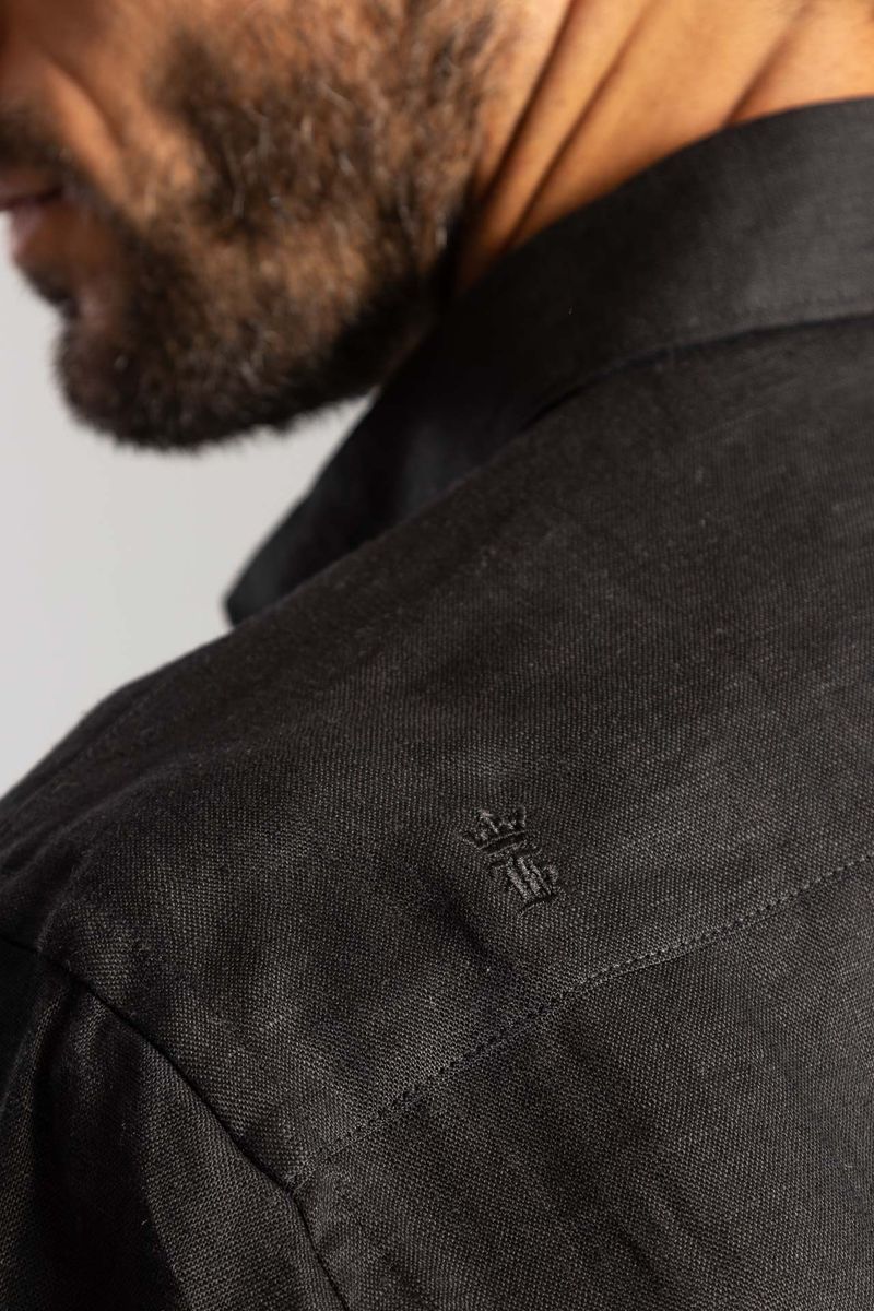 Camisa Linho Puro - Preto - Sergio K.