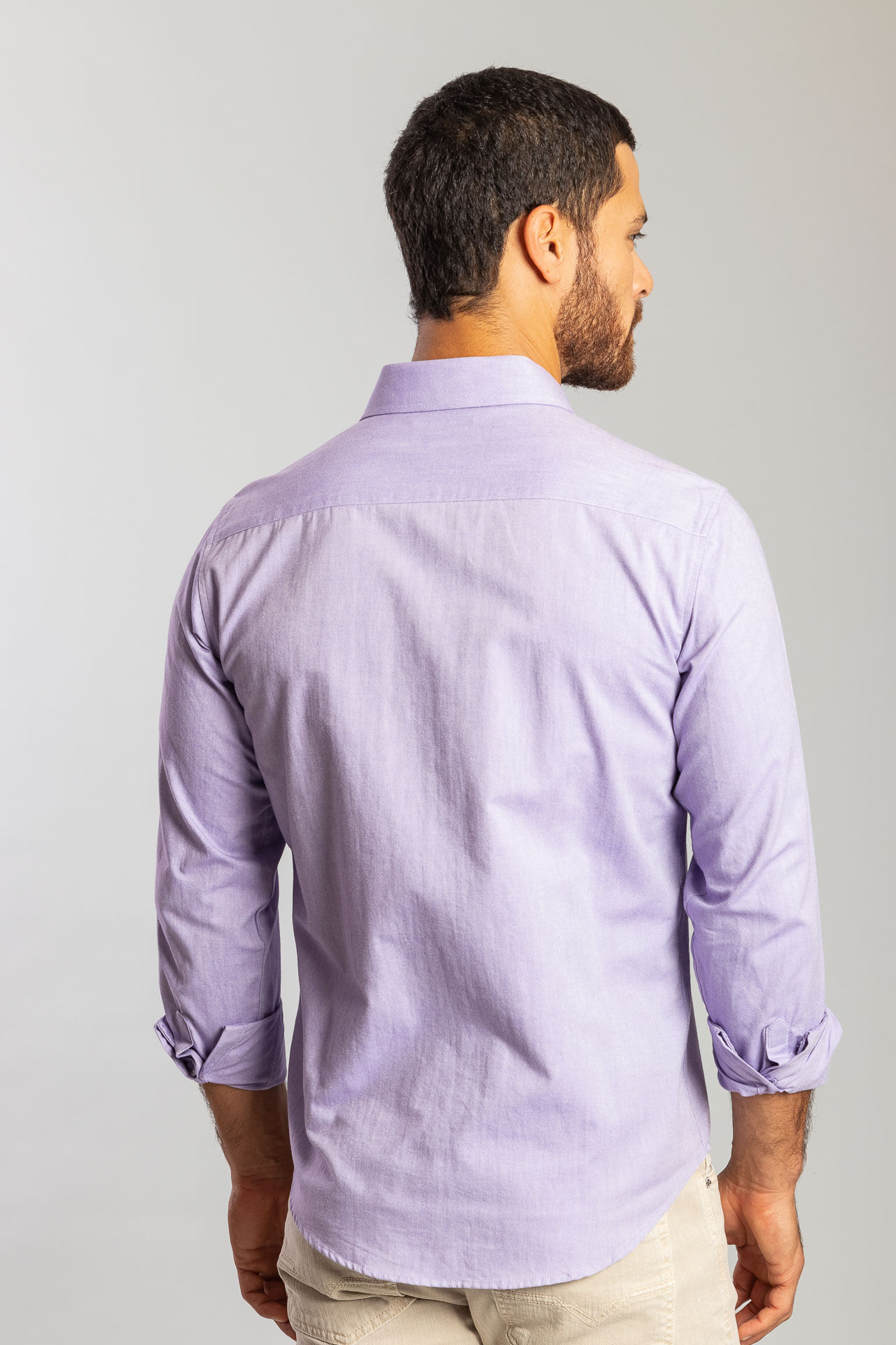 Camisa Oxford Comfort - Roxo - Sergio K.