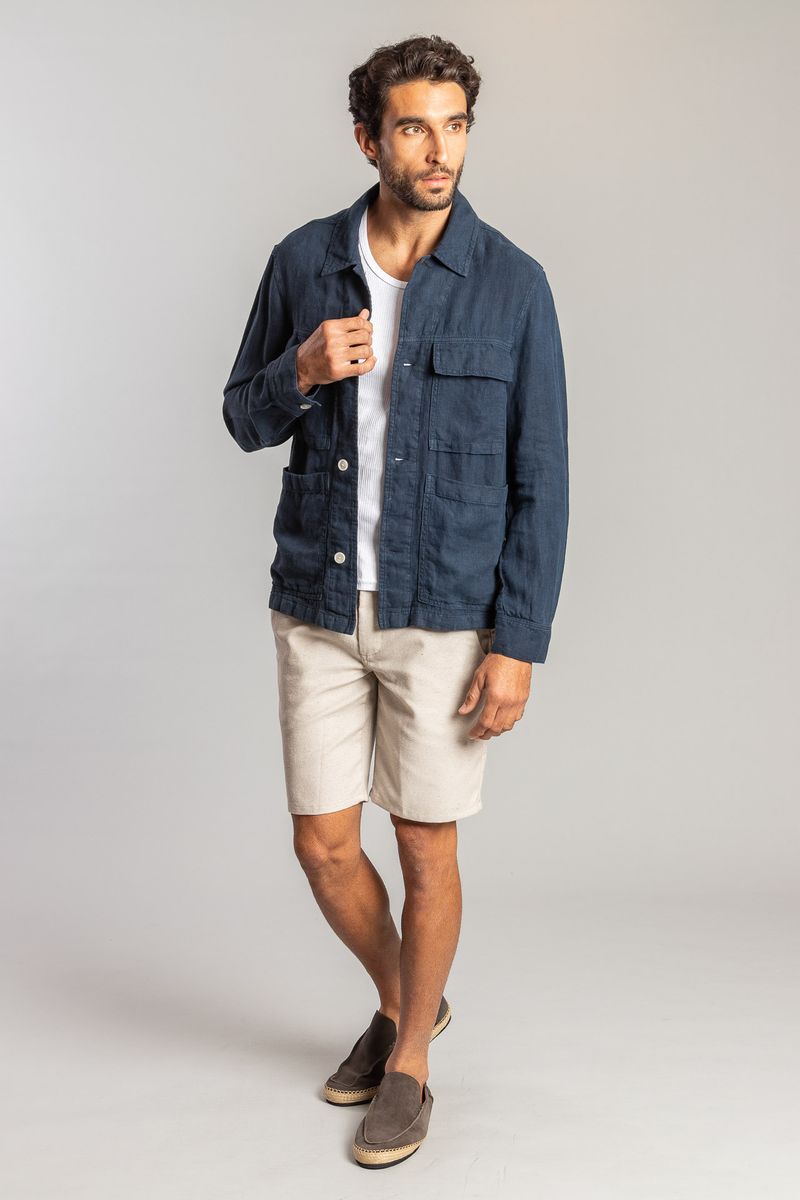 Jaqueta Linho Soft - Marinho - Sergio K.