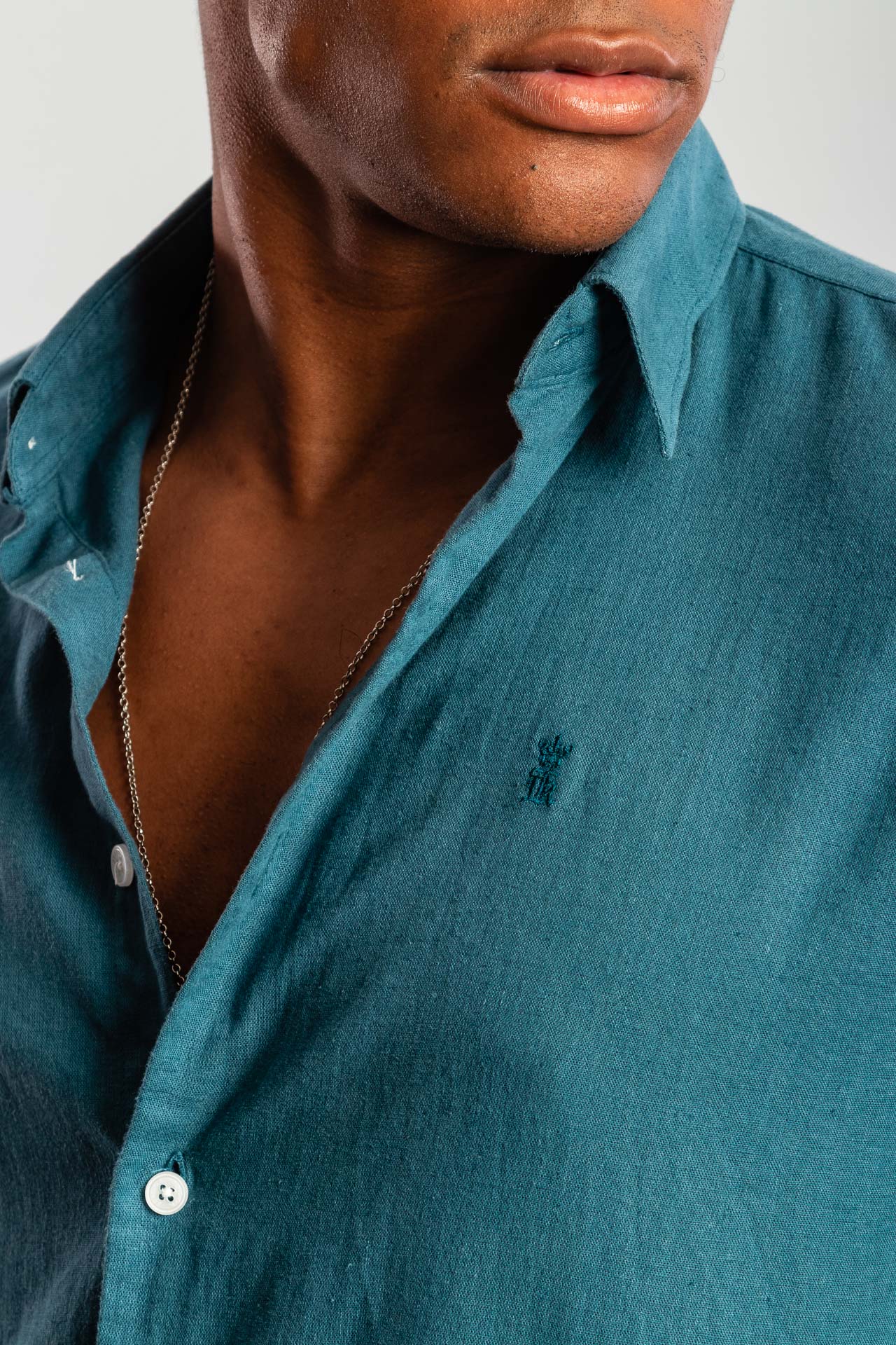 Camisa Ml Linho Sk - Marinho - Sergio K.