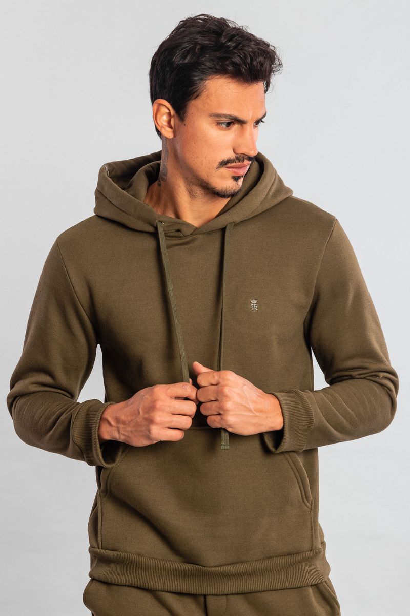 Moletom Uni Color W24 - Verde Musgo - Sergio K.