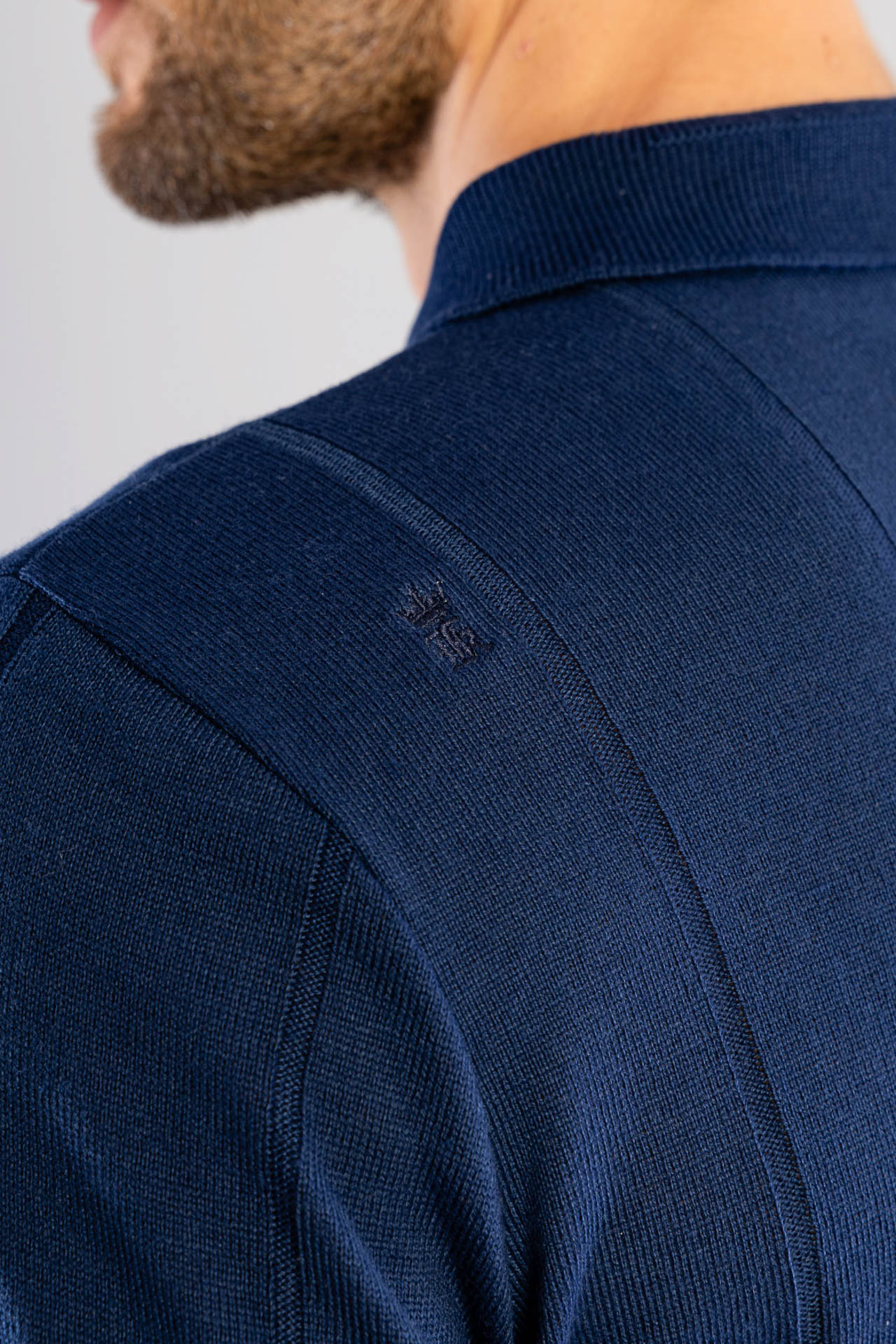 Camisa Polo Mc Tricot 2 Botoes - Marinho - Sergio K.